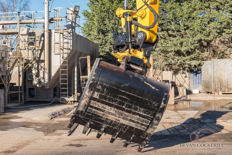 Engcon at JC Balls with their new ePS system on an excavator