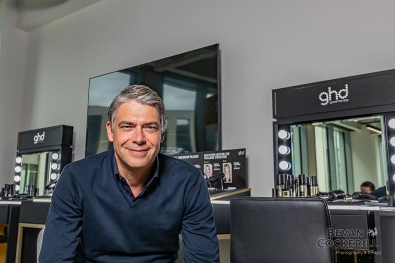 Jeroen Temmerman Portrait at GHD's new UK headquarters in Leeds