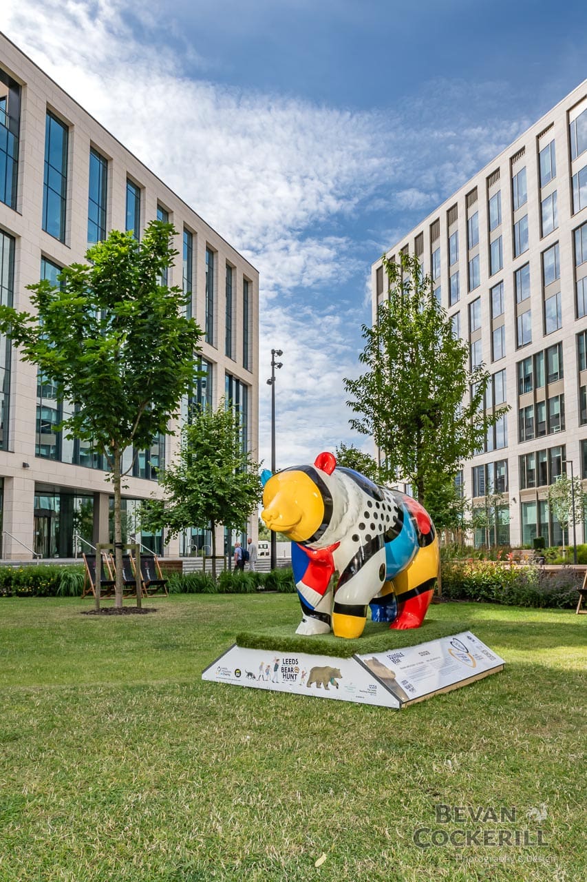 Photos of Artist Ben Holden & his Leeds Bear Hunt - Squiggle